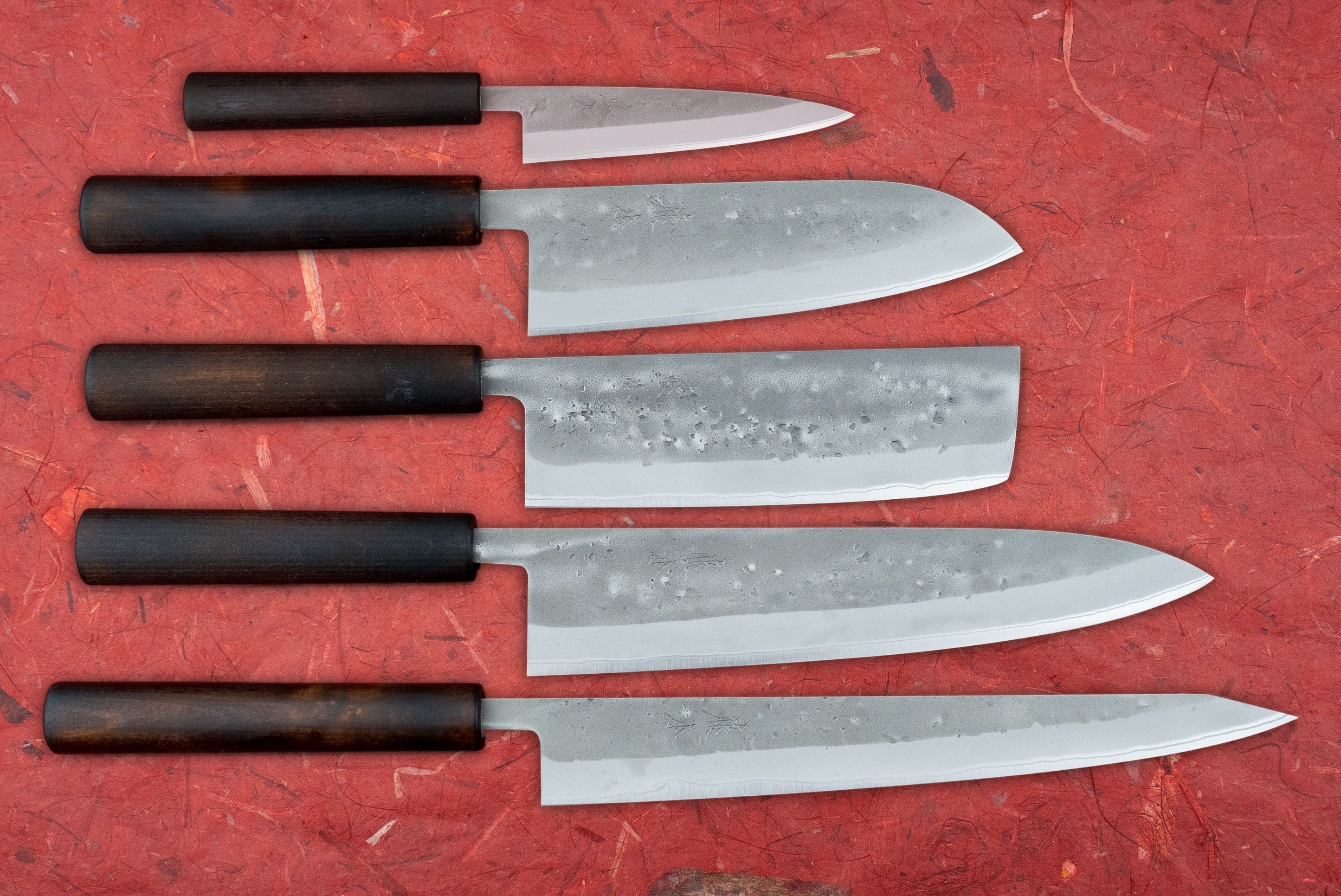 Fujimoto Nashiji 5 Piece Knife Set – Knifewear - Handcrafted Japanese ...