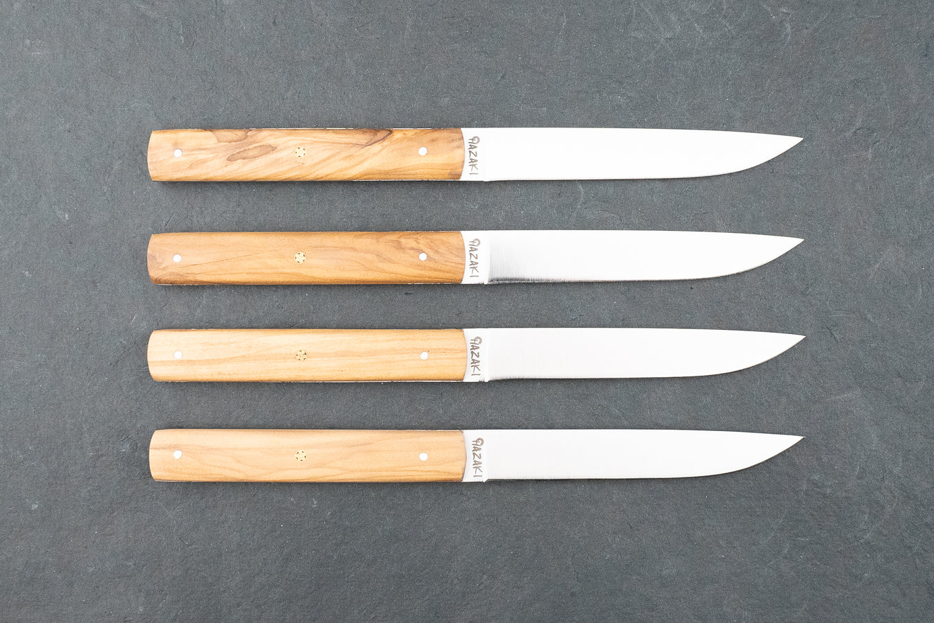 Hazaki 4 Piece Steak Knife Set – Knifewear - Handcrafted Japanese ...
