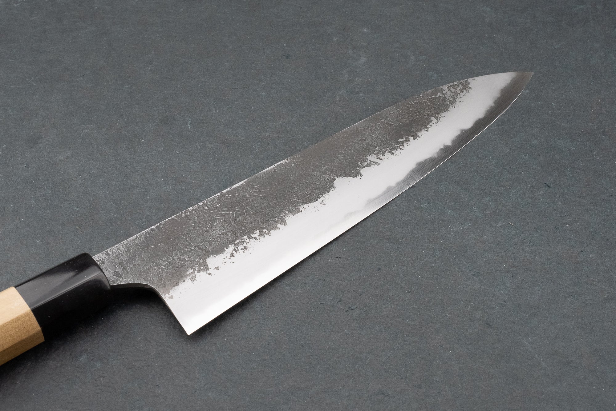 Mazaki Shirogami Nashiji Kurouchi Gyuto 240mm - Knifewear - Handcrafted ...