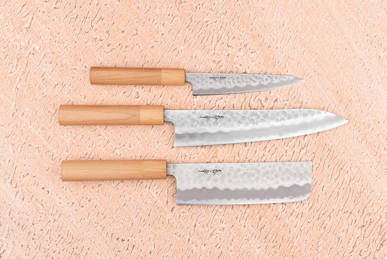 Haruyuki Nishiki 3 Piece Knife Set – Knifewear - Handcrafted Japanese ...