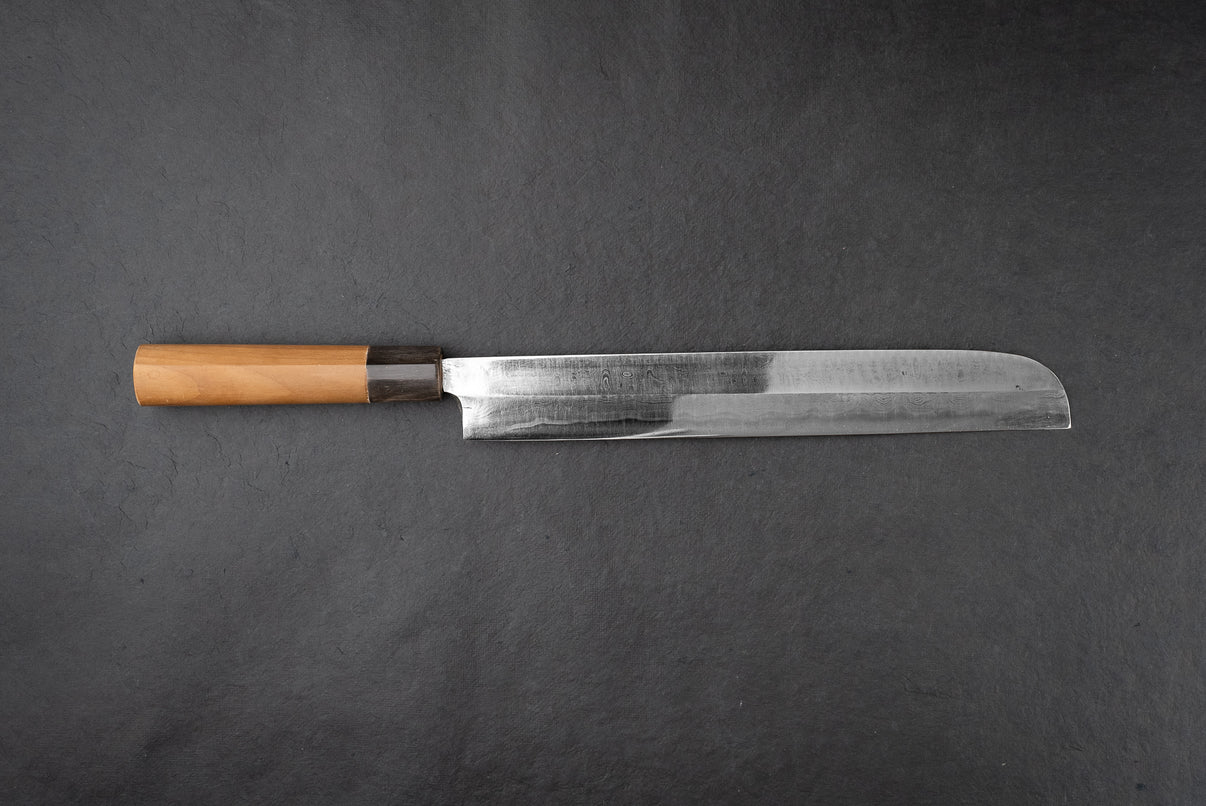 Ken Kageura Aogami Damascus Single Bevel Kataba Bocho 325mm – Knifewear ...