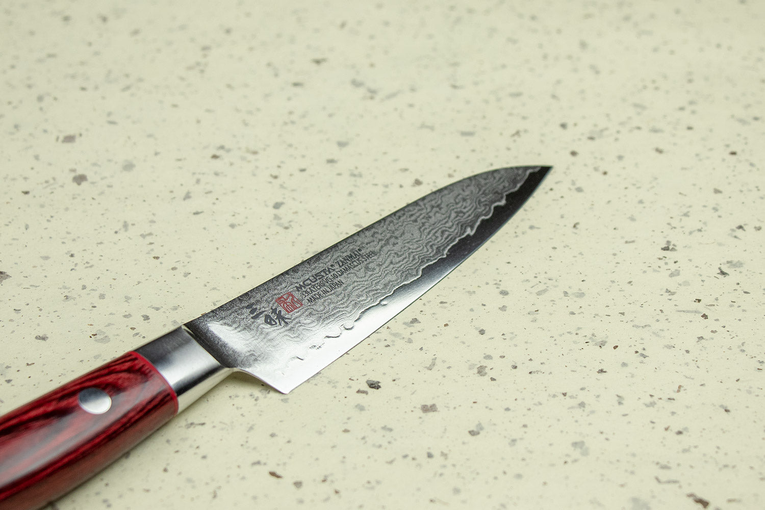 Mcusta Zanmai Classic Pro Damascus Flame Petty 110mm - Knifewear - Handcrafted Japanese Kitchen ...